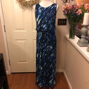 Heidi Weisel | Dresses | Heidi Weisel Pretty Blue Sleeveless Maxi Dress ...